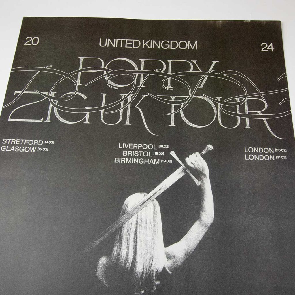 Zig UK Tour Poster - A2 - Poppy
